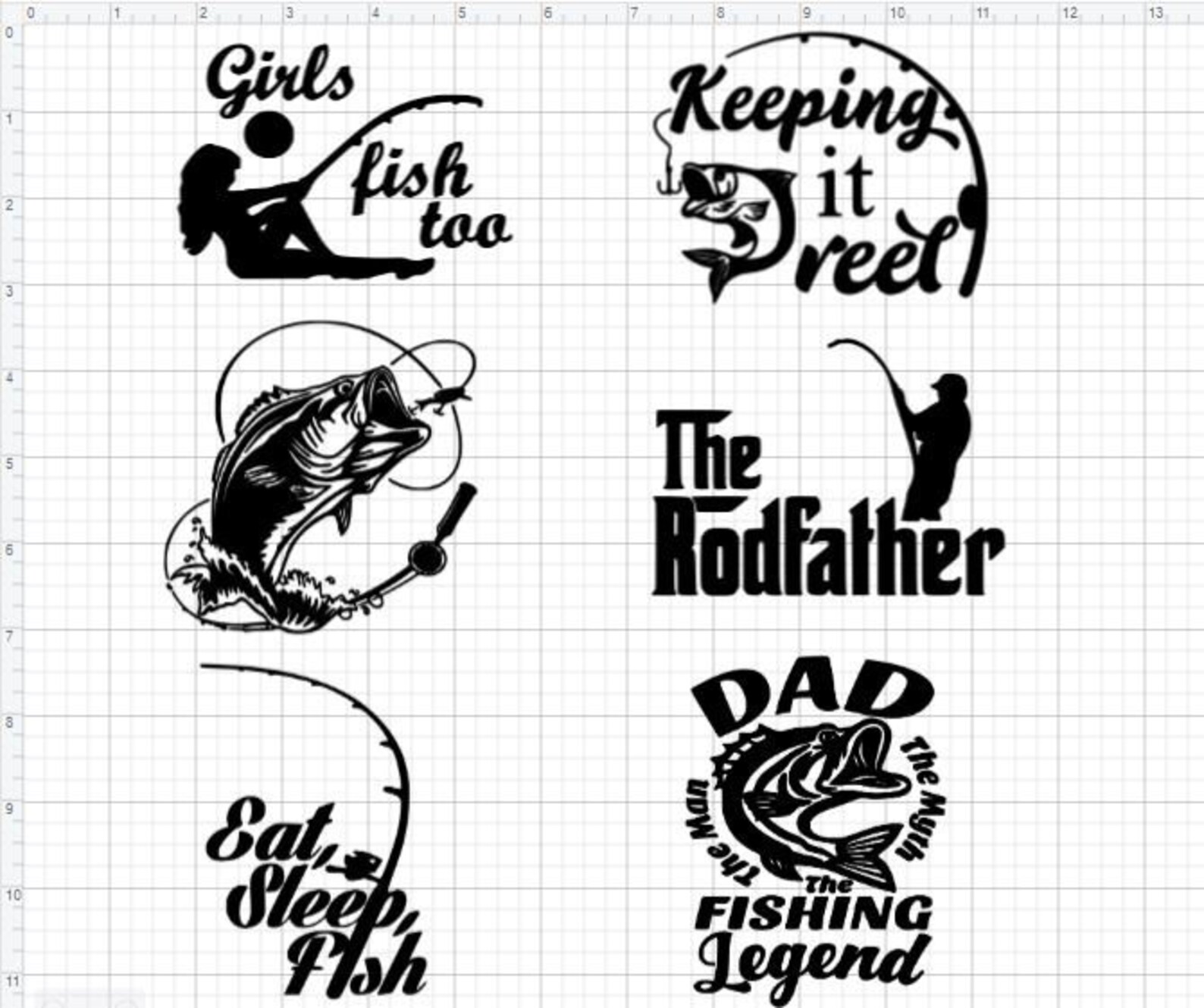 Fishing Decals Girls Fish Too Keeping It Reel Bass the - Etsy