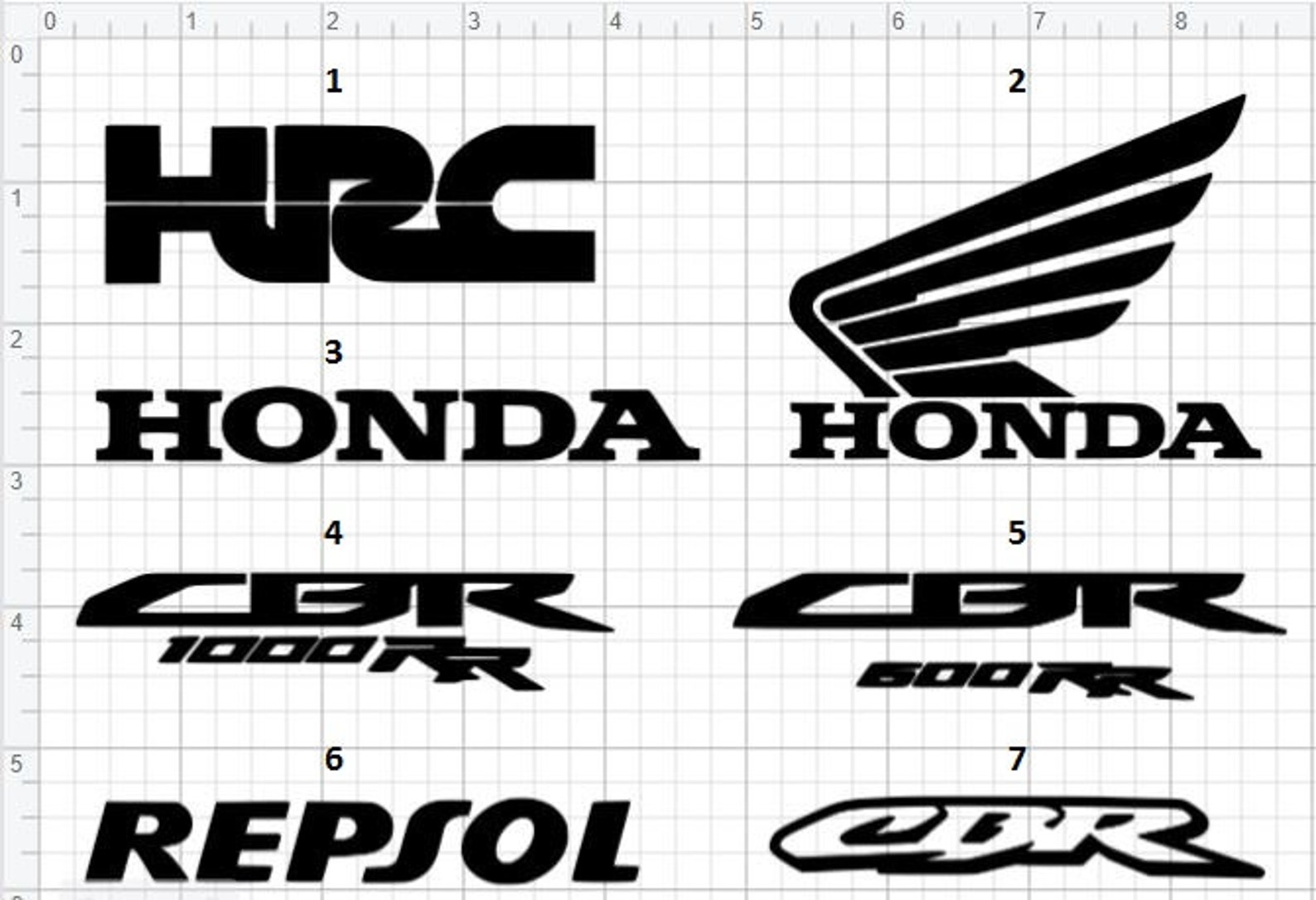 Calcomanías Honda / Logotipo de Honda / Calcomanías de - Etsy España