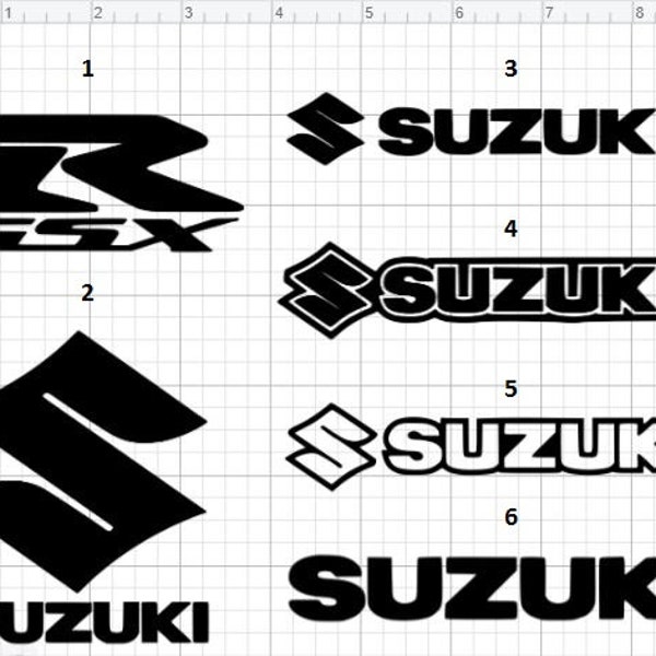Suzuki Motorcycle Decals - Etsy