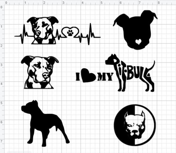 Pitbull Decals I Love My Pitbull Pitbull Vinyl Decals | Etsy