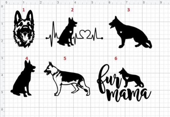 German Shepherd Sticker German Shepherd Car Decal Dog | Etsy