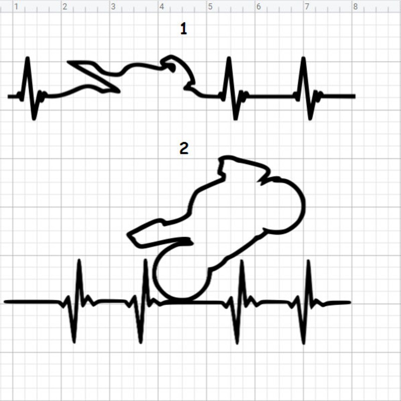 Heartbeat Decal - Etsy