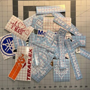 Yamaha Logo Vinyl Decal R6 R1 R1M YZF R3 YZF R1 Yamaha Decals Any Color ...