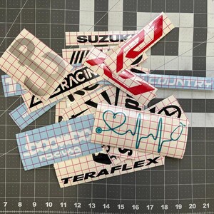 Sponsor Decals DND CPE Evo Suspension AGV Socal Garageworks Bride ...