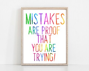 Mistakes Are Proof | Etsy