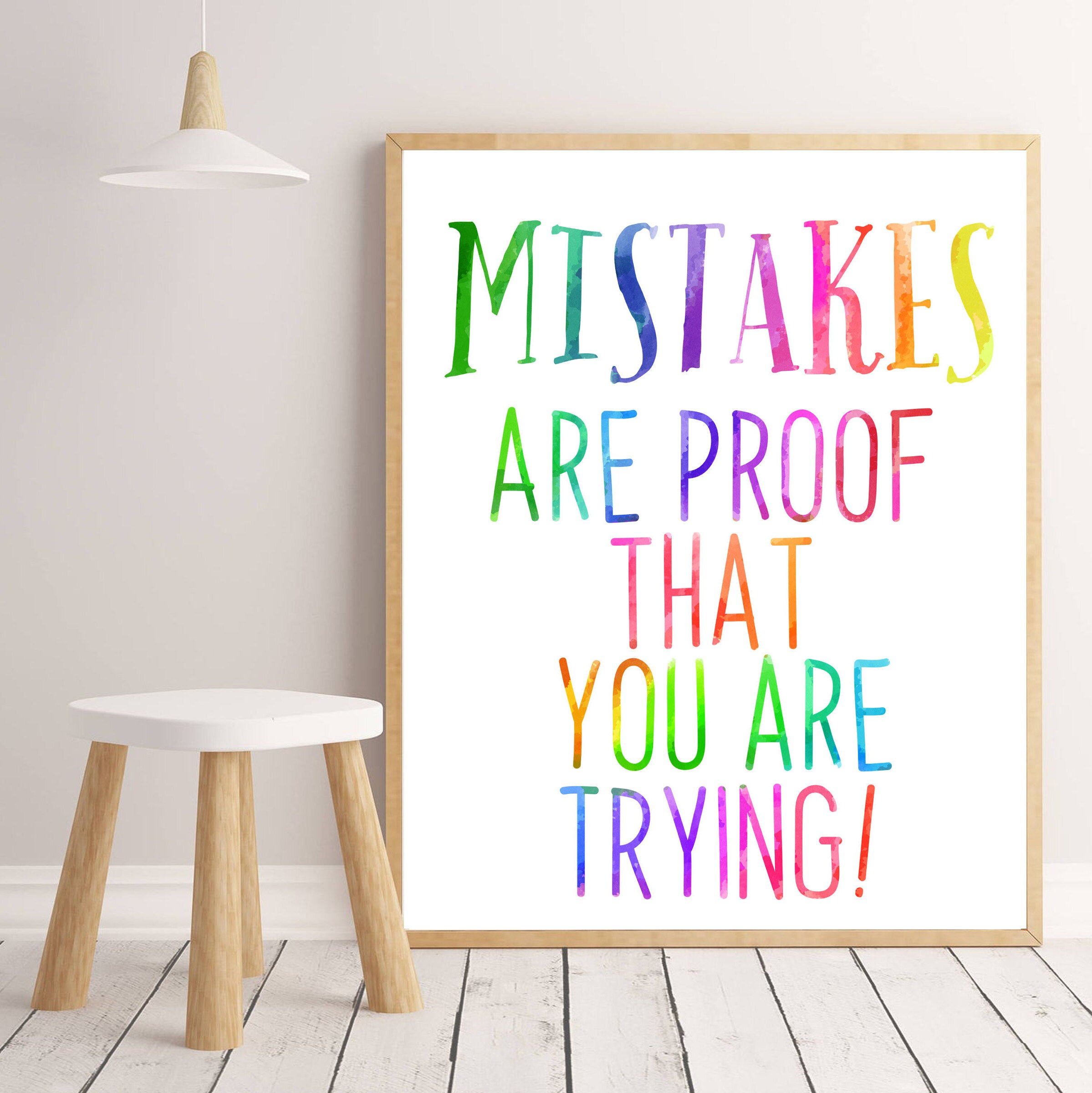 Mistakes Are Proof That You Are Trying Coloring Page