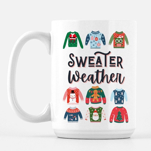 Sweater Weather Coffee Mug - Etsy