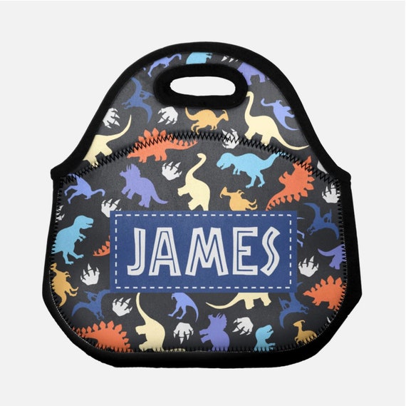 Personalized Dinosaur Lunch Box T Rex Raptor Lunch Tote - Etsy