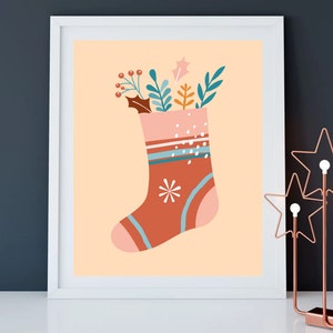 Christmas Printable Wall Art, Boho Christmas Set of 12 Prints ...
