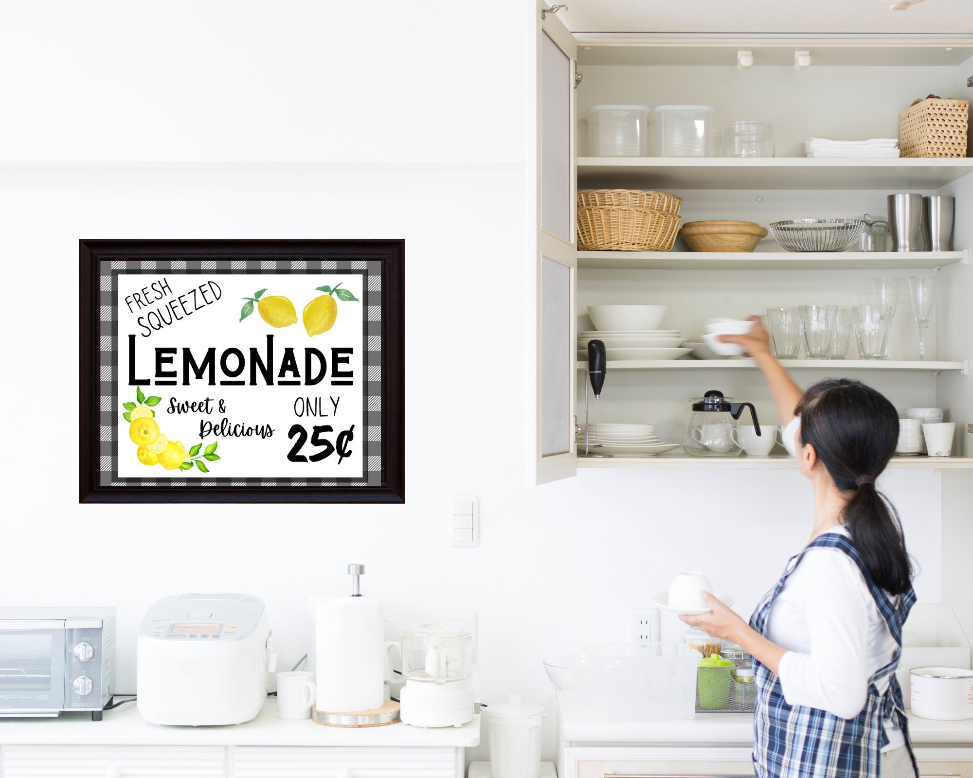 Lemon Print Fresh Squeezed Lemonade Print Watercolor | Etsy