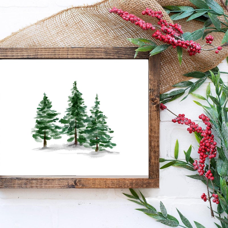 Printable Evergreen Tree - Etsy