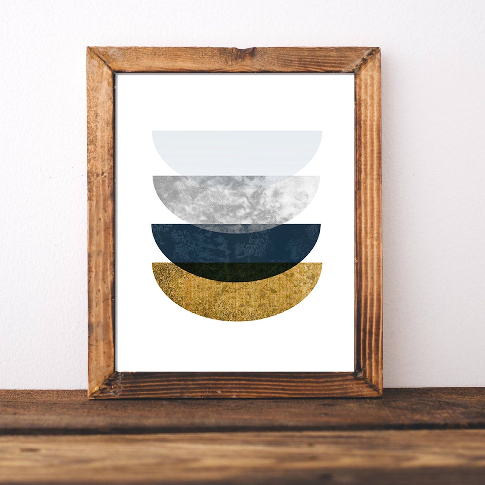 Set of 2 Prints Modern Landscapes Prints MCM Printable - Etsy