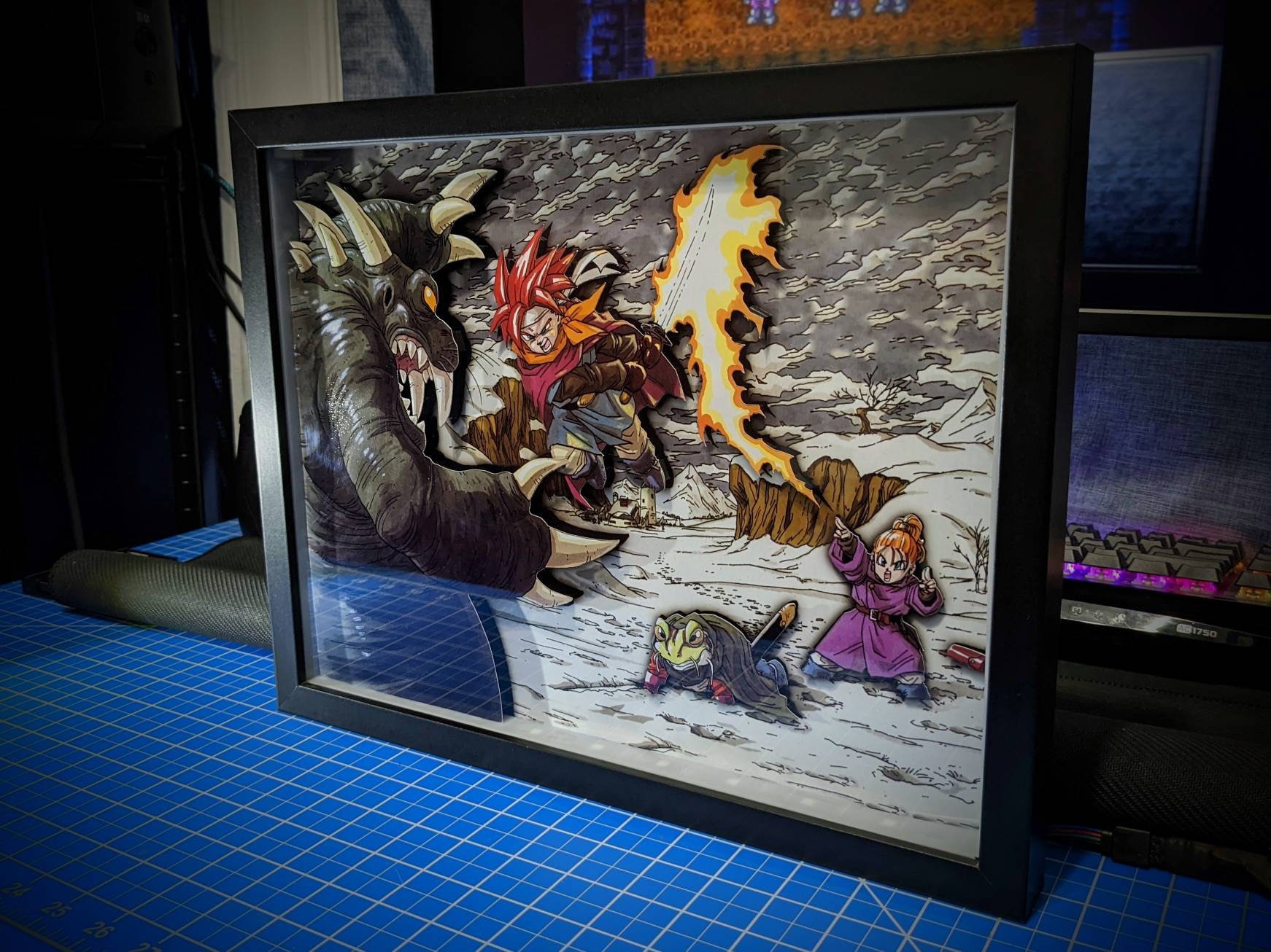 Chrono Trigger Poster Shadowbox large optional Lighting - Etsy