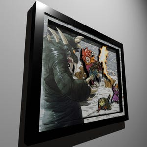 Chrono Trigger Deluxe Shadow Box Framed Art (select a Size) (optional ...
