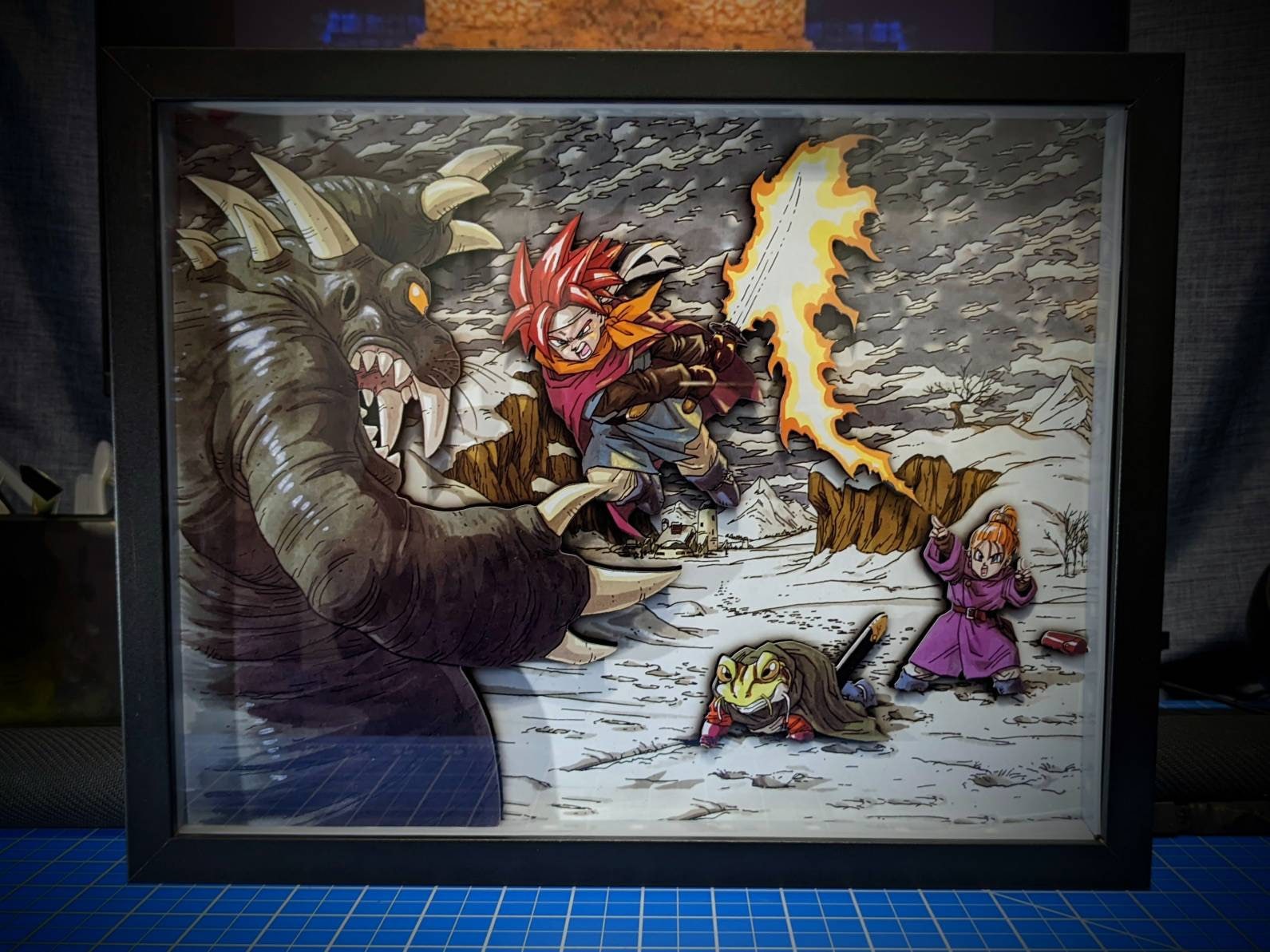 Chrono Trigger Poster Shadowbox large optional Lighting - Etsy