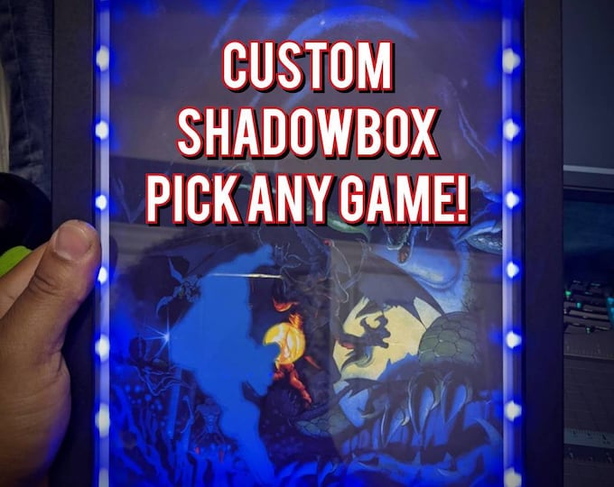 Anime Paper Cut Light Box led RBG and Controller 3D Shadow - Etsy