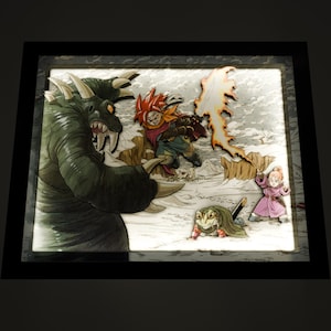 Chrono Trigger Deluxe Shadow Box Framed Art (select a Size) (optional ...