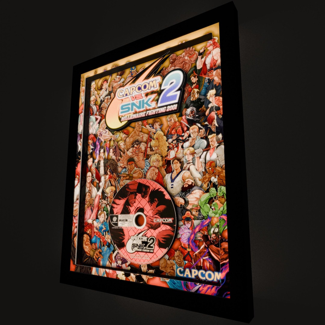 Capcom Vs. SNK 2 Replica CD Deluxe Shadow Box Framed Art (select a Size ...
