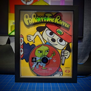 Parappa the Rapper Replica CD Poster Shadowbox select a Size optional ...