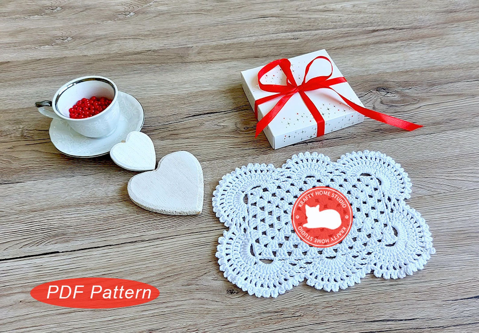 Crochet Rectangular Doily Pattern How to Crochet Doily | Etsy