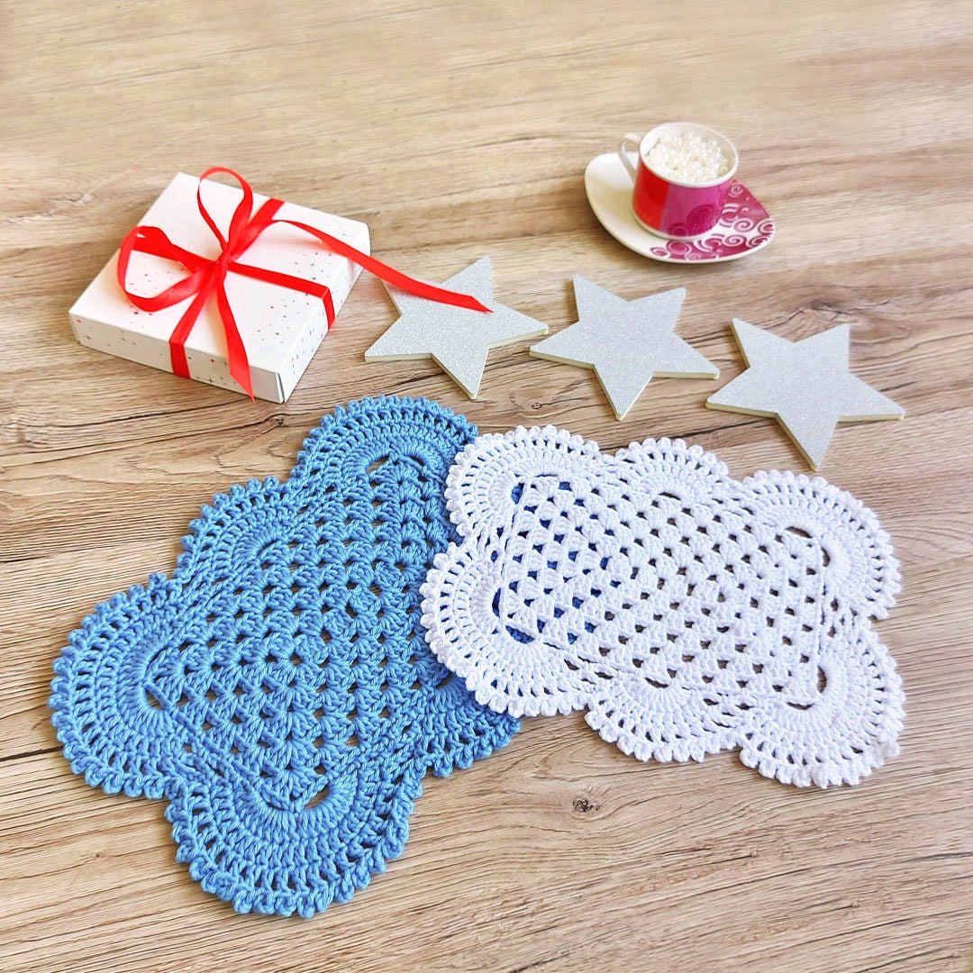 Crochet Rectangular Doily Pattern How to Crochet Doily - Etsy