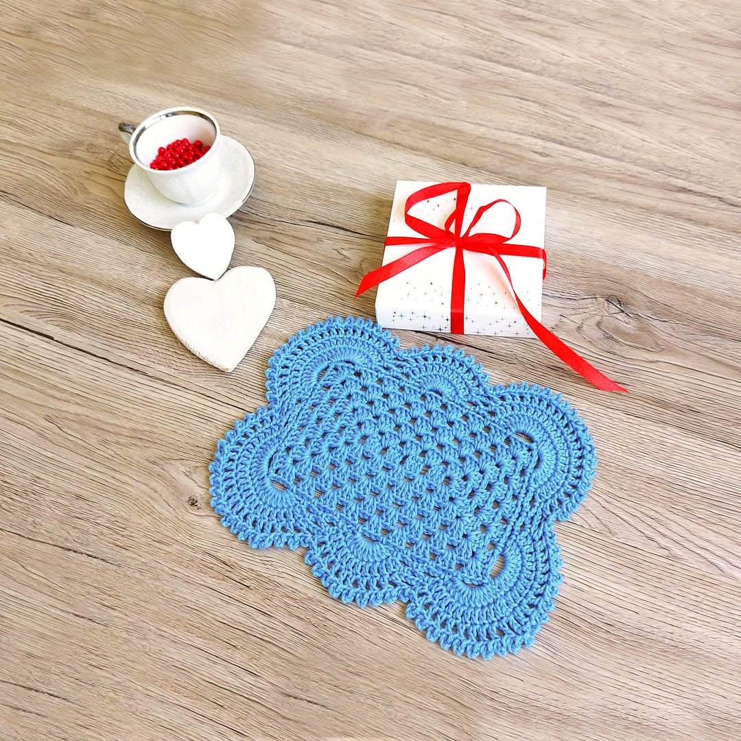 Crochet Rectangular Doily Pattern How to Crochet Doily - Etsy