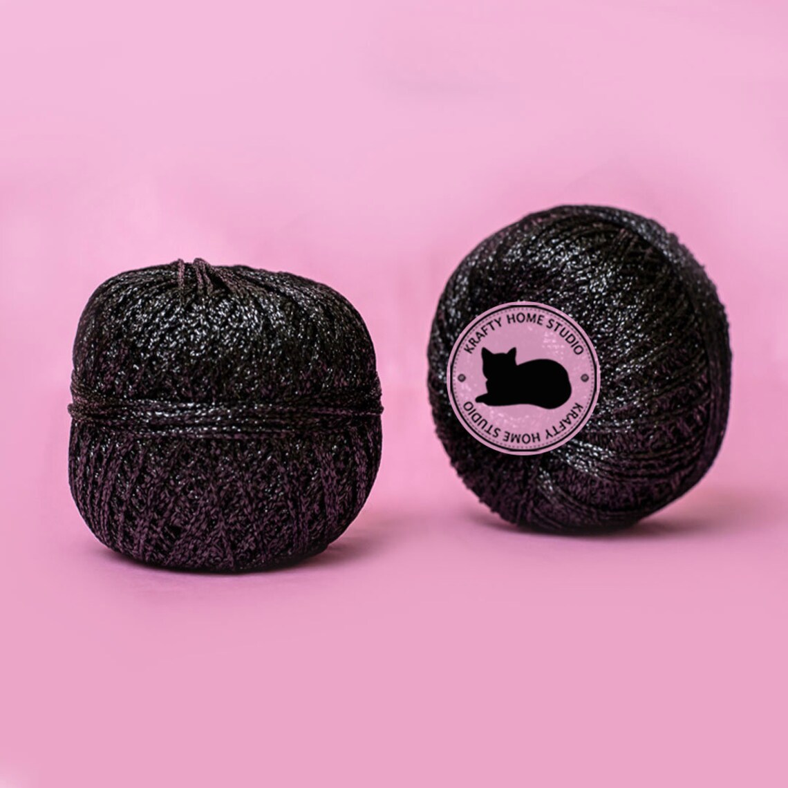 Black Glitter Yarn Metallic Yarn Thread With Shimmer Soft - Etsy