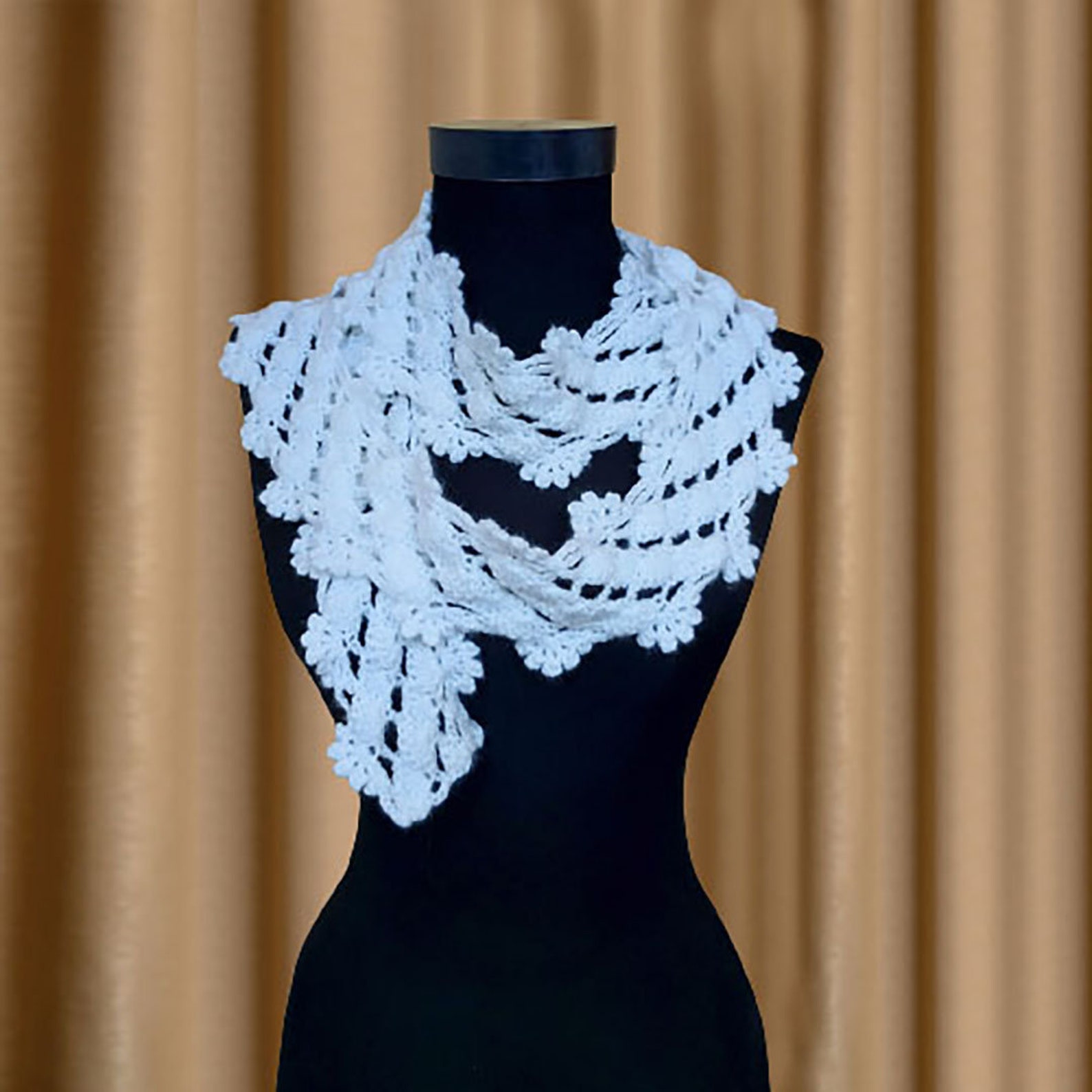 Skinny Scarf Crochet Pattern Crochet Tutorial for Long Lace - Etsy
