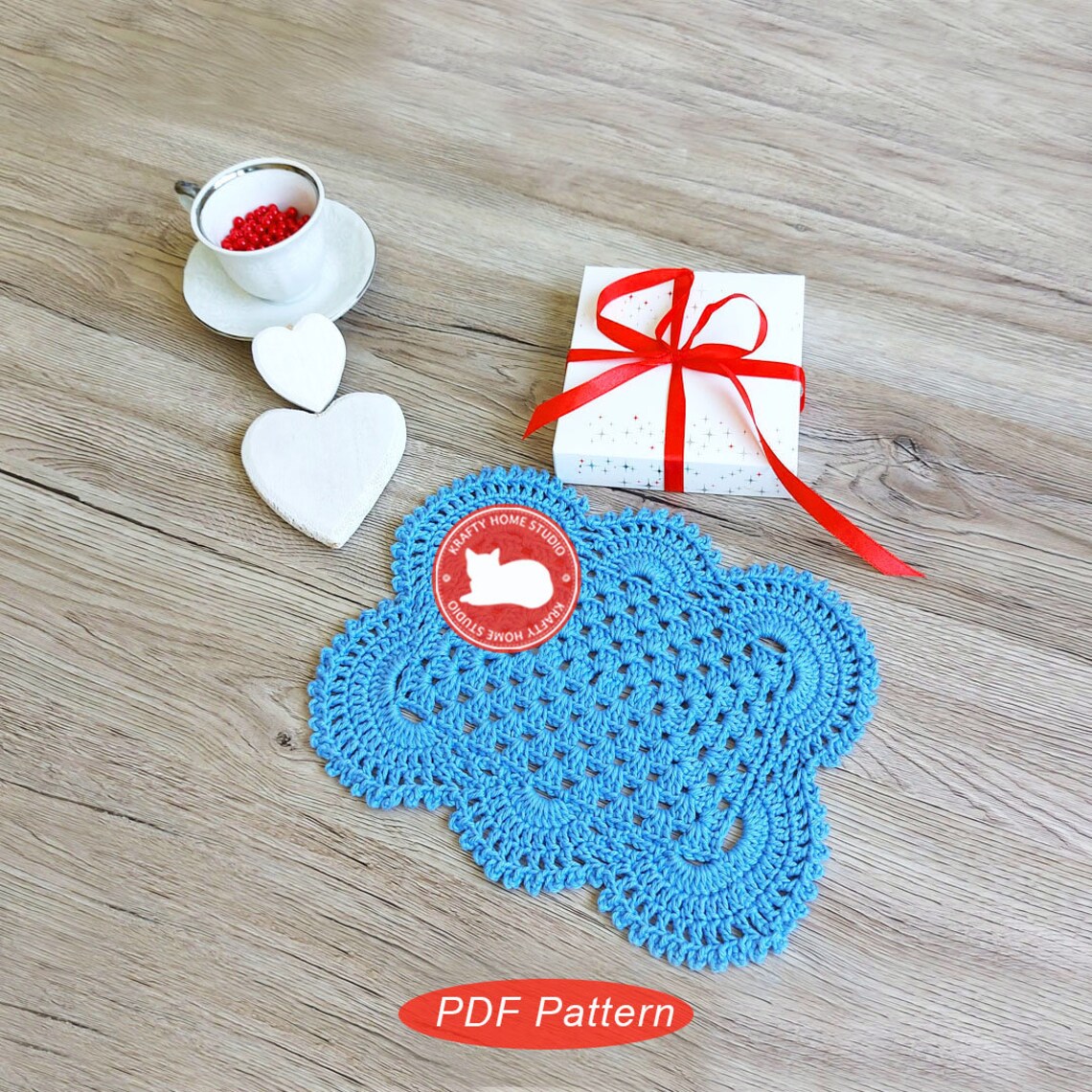 Crochet Rectangular Doily Pattern How to Crochet Doily | Etsy