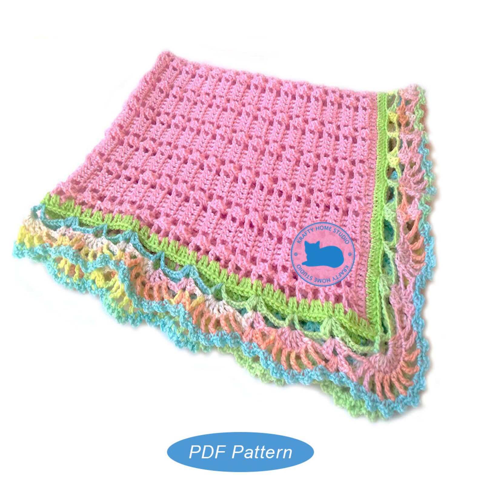 Crochet Baby Blanket Pattern Summer Lace Blanket Handmade - Etsy