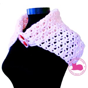 EASY Crochet Scarf PATTERN, How to Crochet Cowl, Scarf With Buttons ...