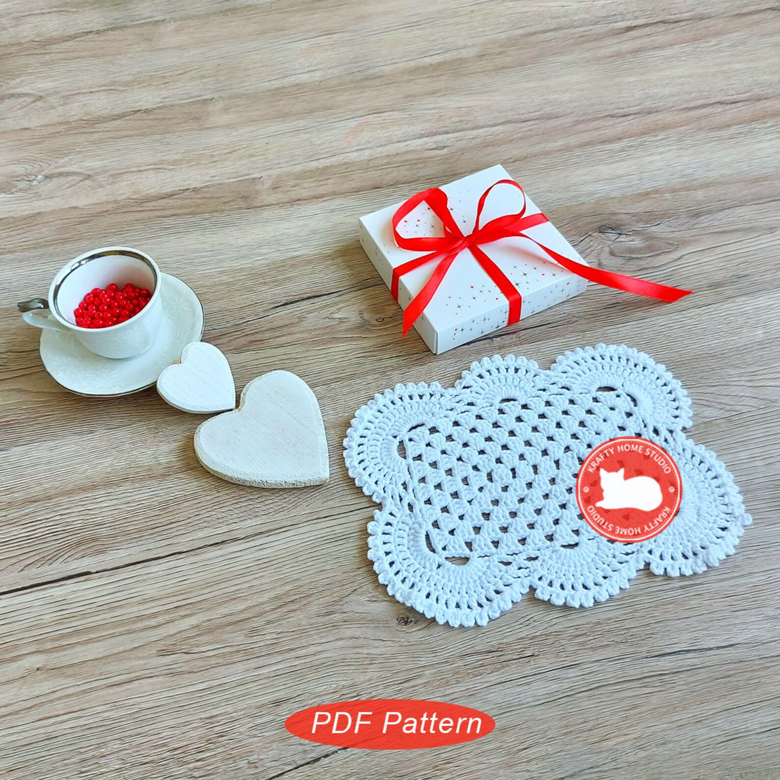 Crochet Rectangular Doily Pattern How to Crochet Doily | Etsy