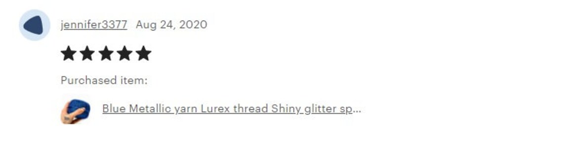 Blue Glitter Yarn Metallic Yarn Thread With Shimmer Soft - Etsy