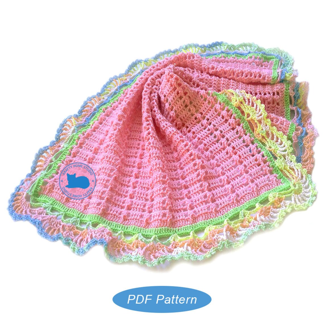 Crochet Baby Blanket Pattern Summer Lace Blanket Handmade - Etsy