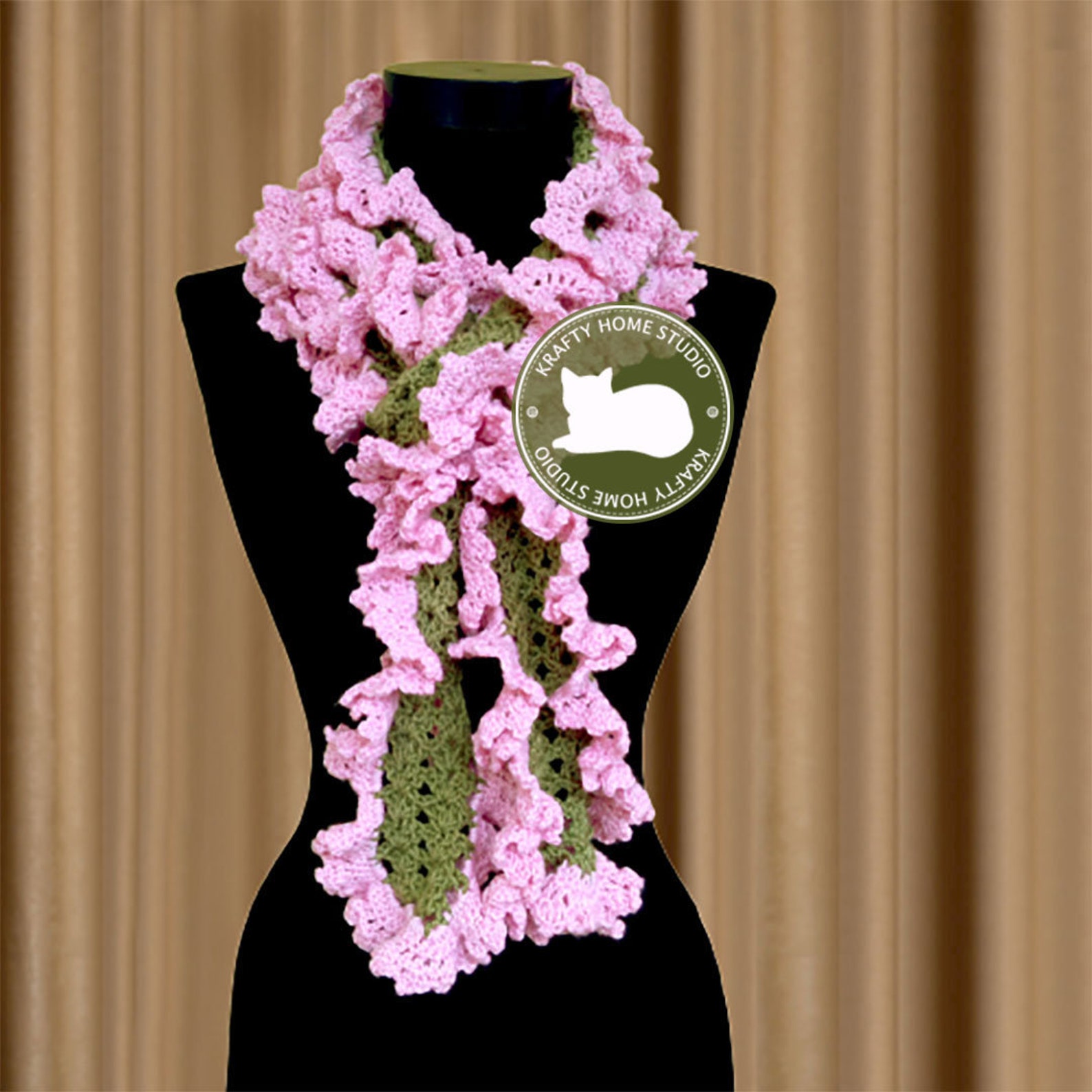 Long Ruffle Scarf Crochet Pattern Easy Tutorial for a Rich - Etsy