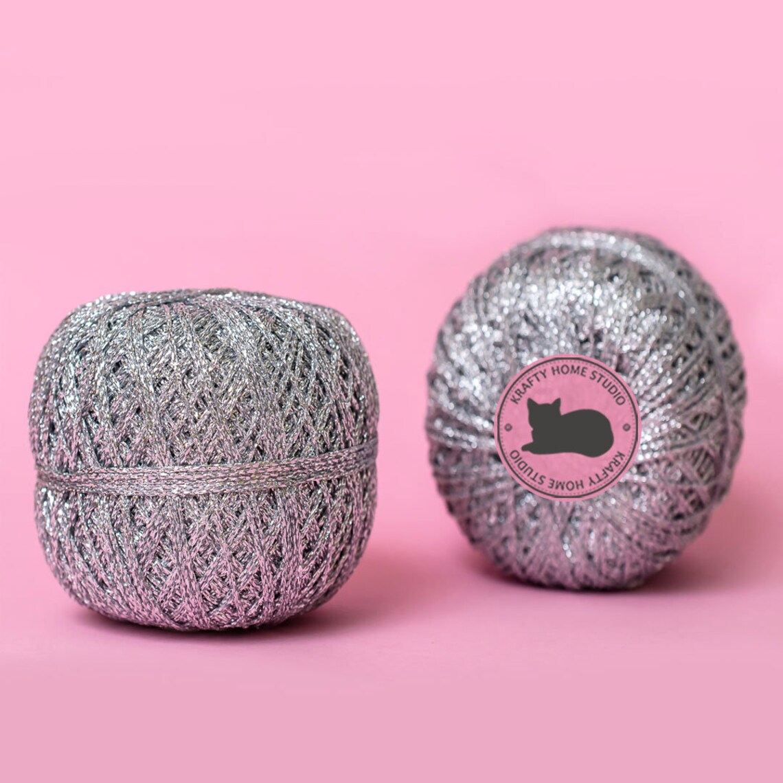 Silver Glitter Yarn Soft Metallic Yarn Shimmer Thread Shiny - Etsy