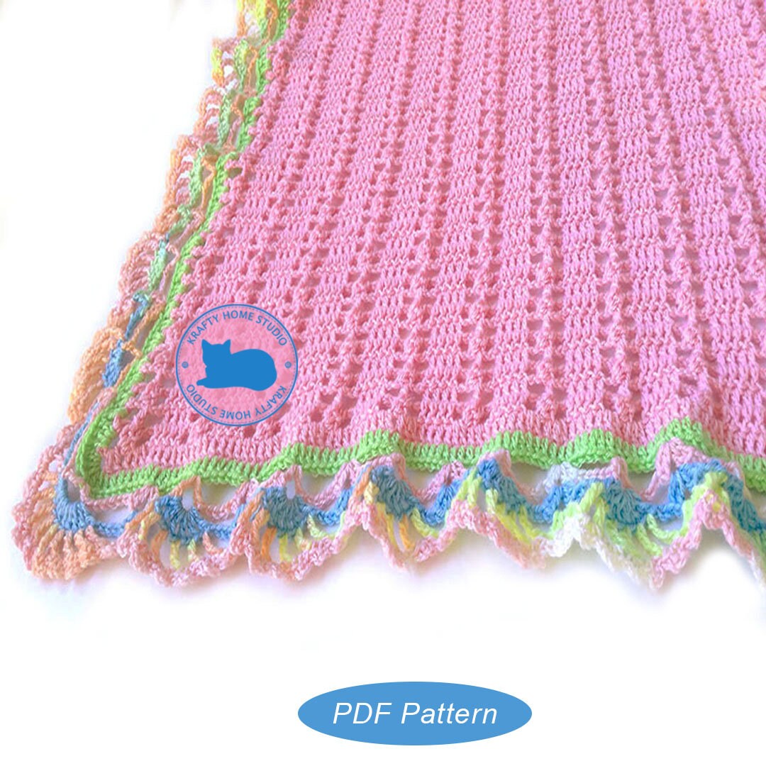 Crochet Baby Blanket Pattern Summer Lace Blanket Handmade - Etsy