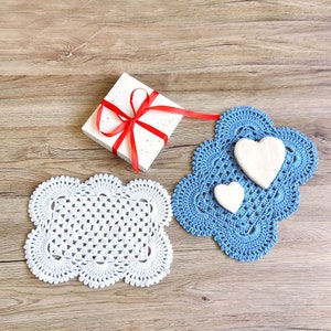 Crochet Rectangular Doily Pattern How to Crochet Doily - Etsy