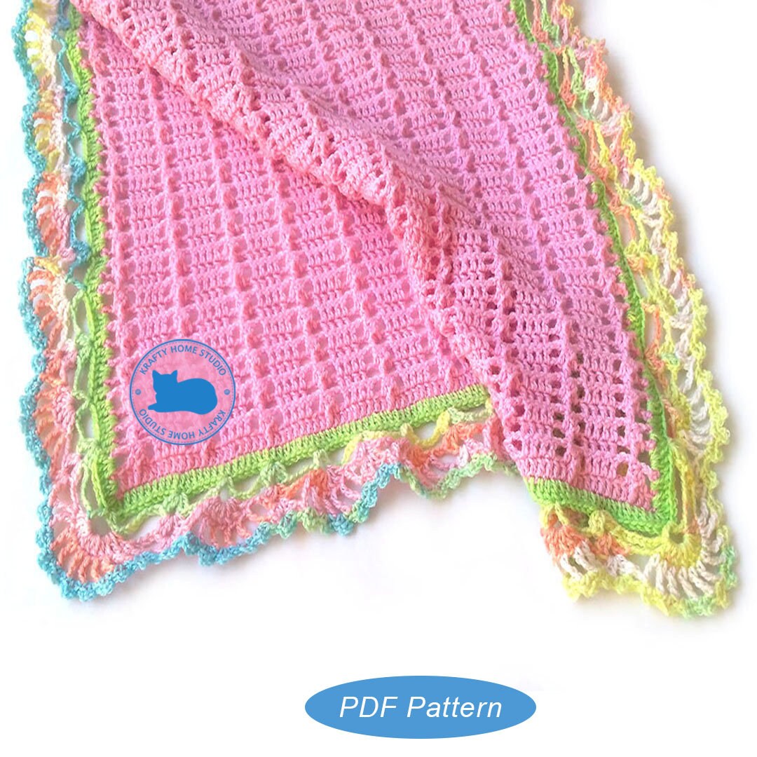 Crochet Baby Blanket Pattern Summer Lace Blanket Handmade - Etsy