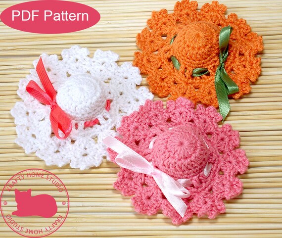 Crochet Mini Hat Pattern Home Decoration Nursery Decoration | Etsy