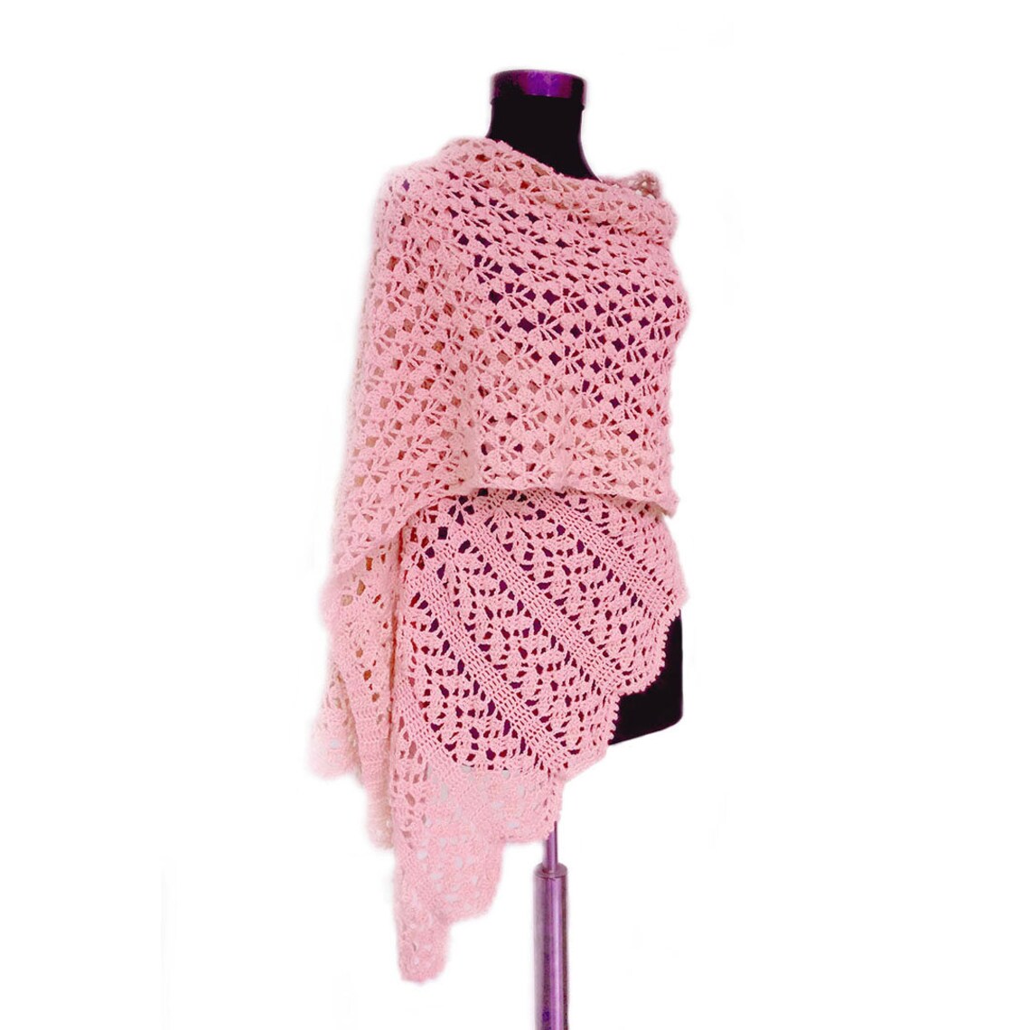 Crochet Scarf Pattern Crochet Rectangle Shawl Evening Wrap - Etsy