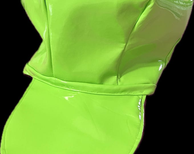 Custom Made Lisa “left-eye” Lopez Green Vinyl Hat - Etsy