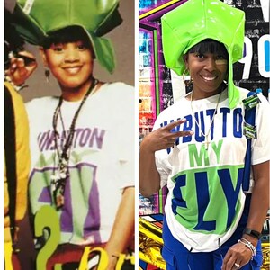 Custom Made Lisa “left-eye” Lopez Green Vinyl Hat - Etsy