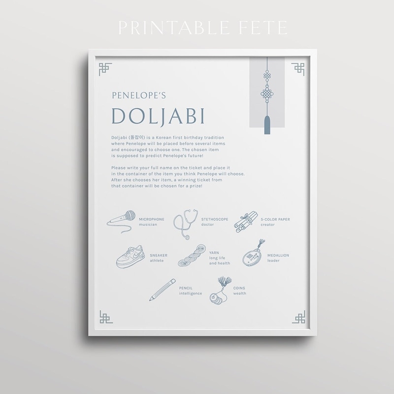 Korean Dohl Banner Template - Etsy
