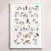 Printable Animal Alphabet Poster, A to Z Poster, ABC Nursery, Instant ...