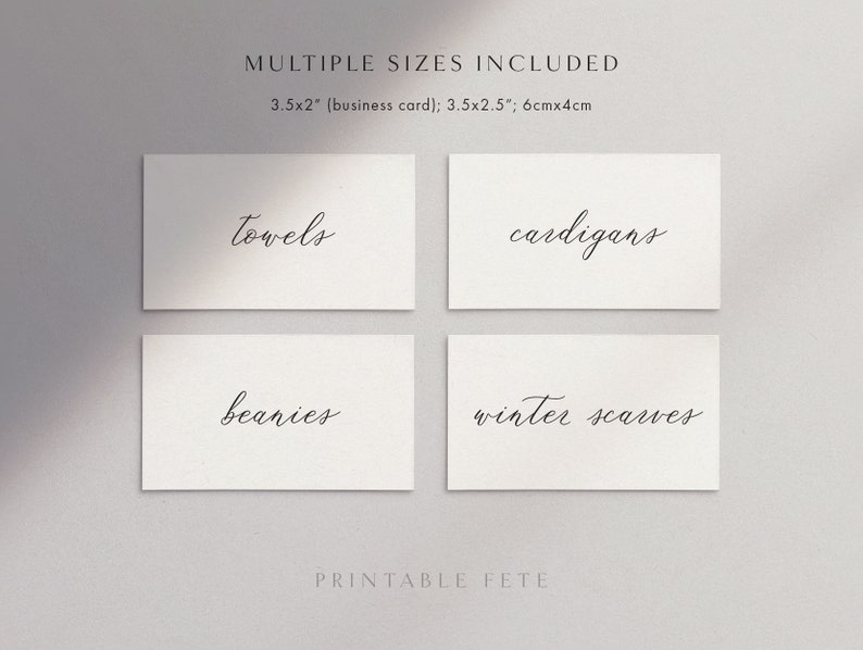 Calligraphy Storage Bin Labels Template: DIY Home Organization (digital ...