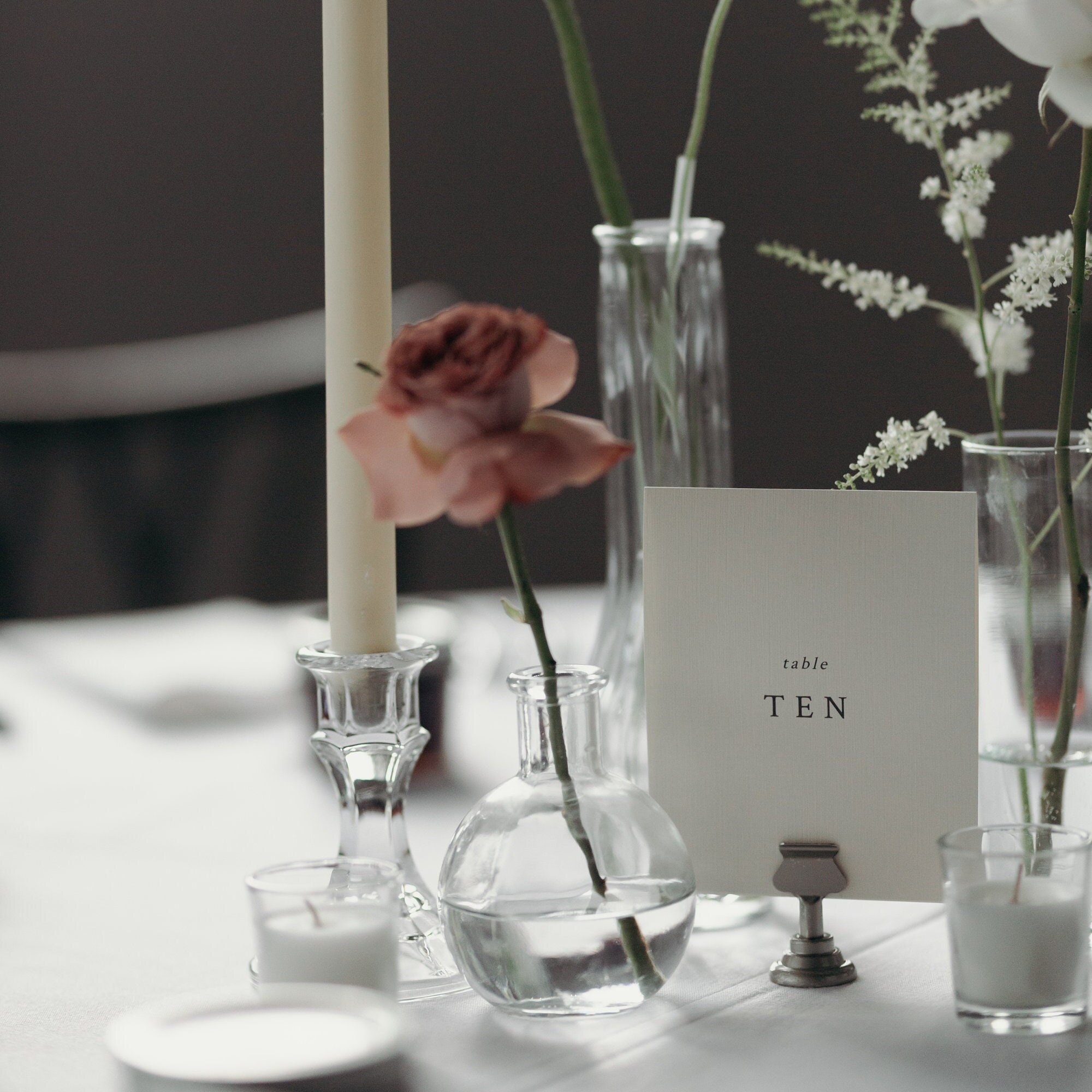 Minimal Table Numbers Minimalist Printable Table Numbers DIY - Etsy