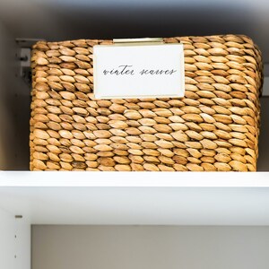 Calligraphy Storage Bin Labels Template: DIY Home Organization (digital ...