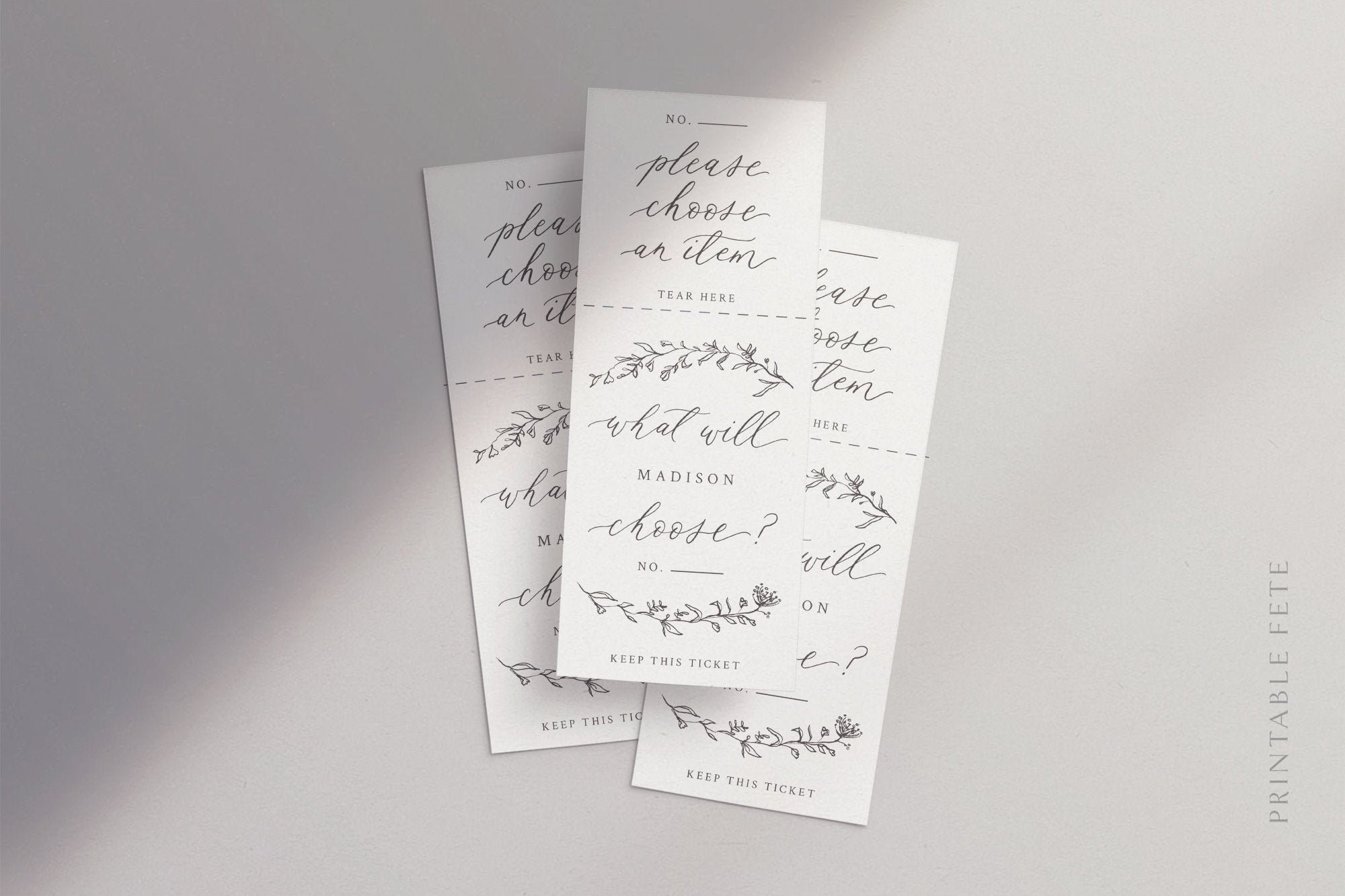 Doljabi Raffle Ticket Template, Korean First Birthday, Printable Dohl ...