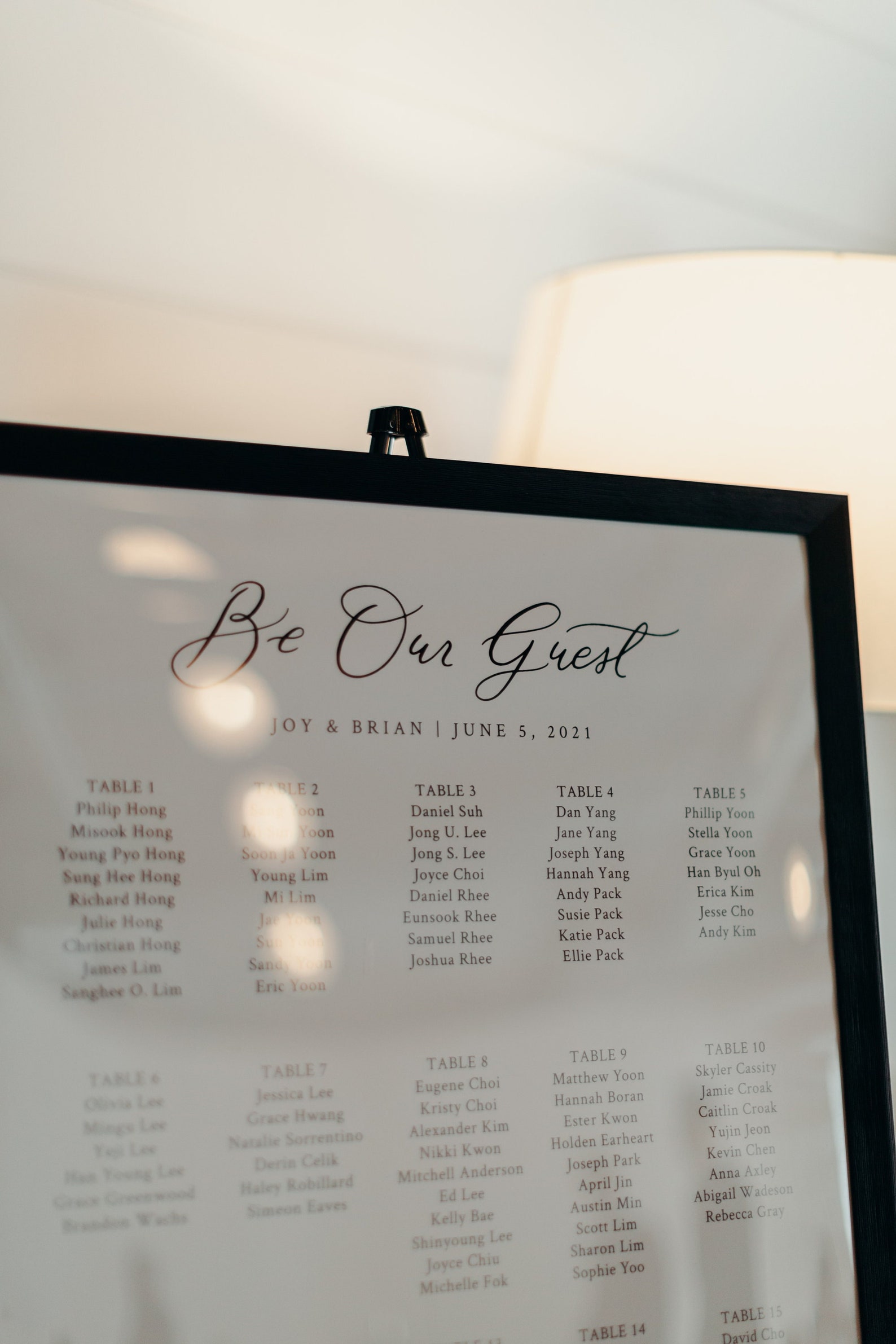 Be Our Guest Calligraphy Seating Chart Template Table - Etsy